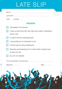 Late Slip for Your College Class